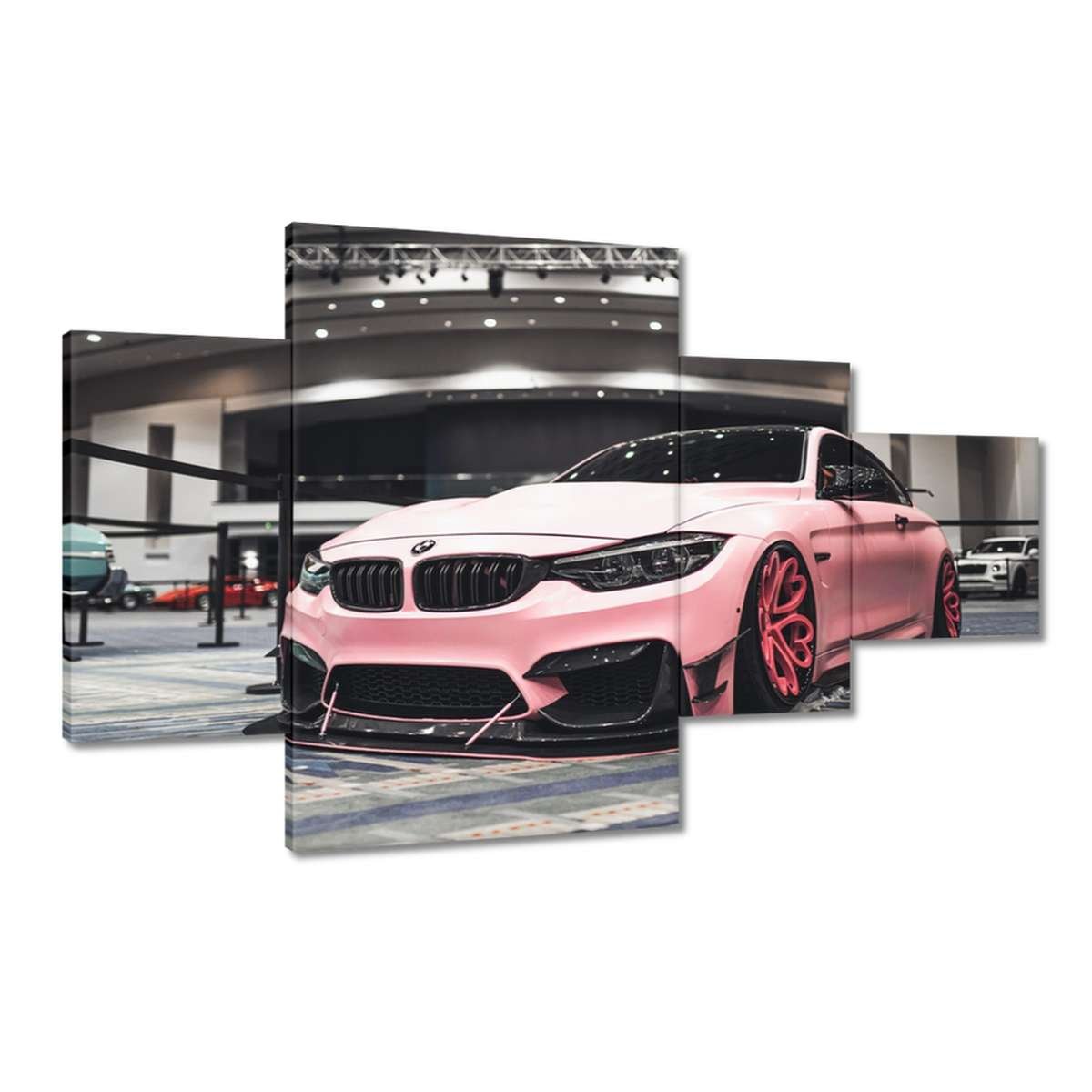Obraz Różowe BMW, 130x80cm - ZeSmakiem | Sklep EMPIK.COM