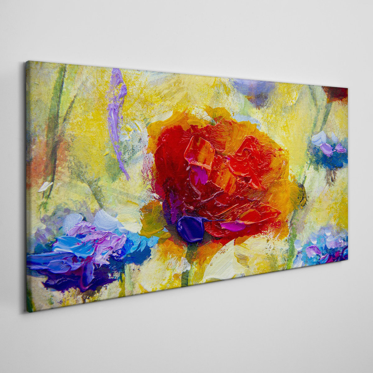 Obraz ścienny Na Płótnie Kwiat malowany 100x50 cm - Coloray | Sklep ...