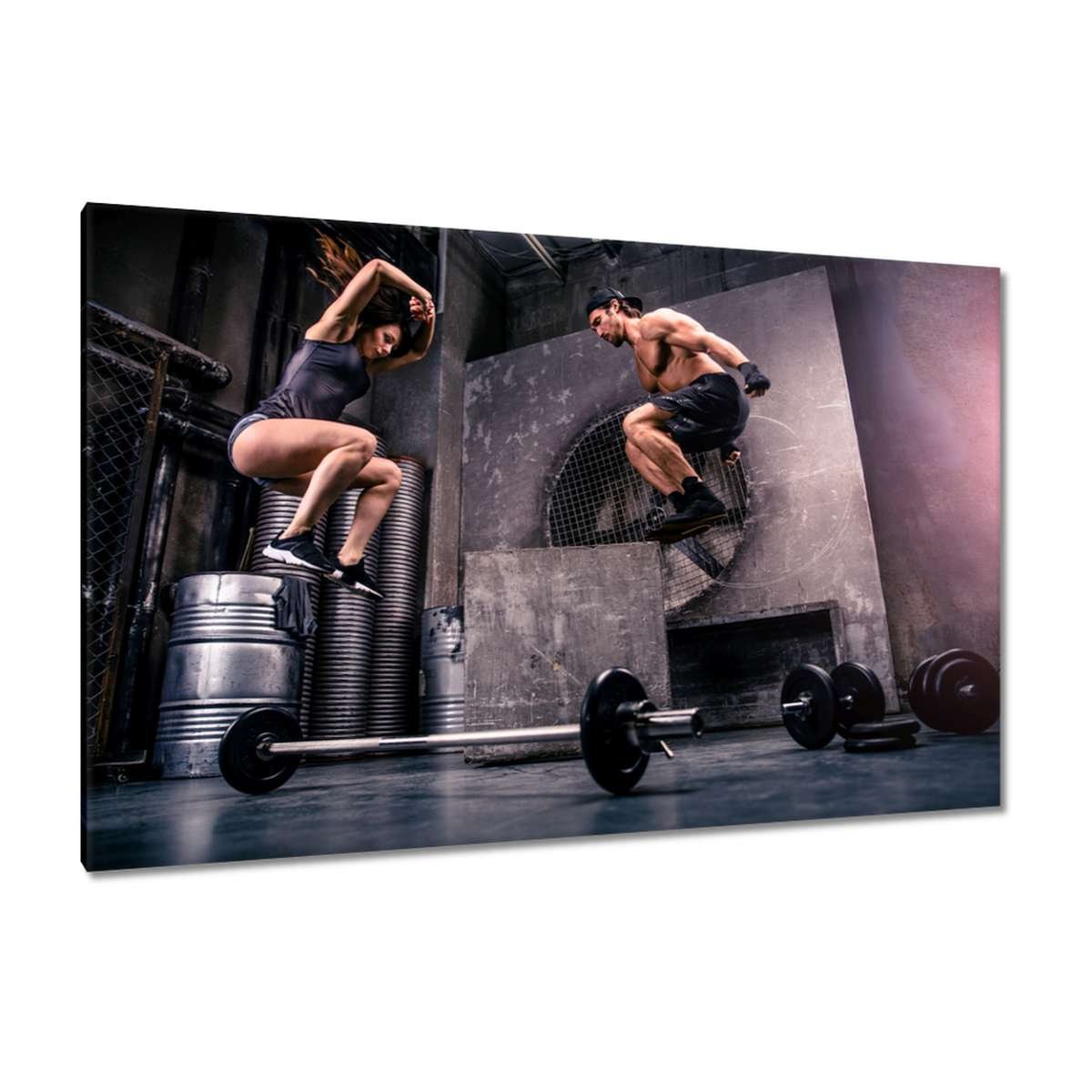 Obraz Skok w bok na siłowni, 140x90cm - ZeSmakiem | Sklep EMPIK.COM