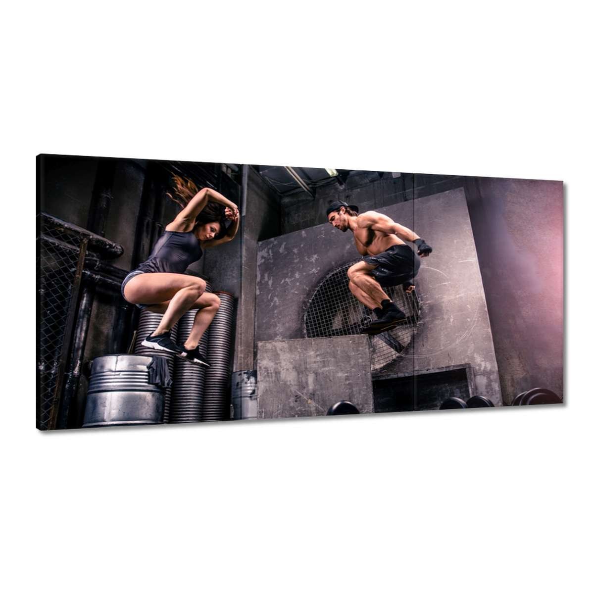 Obraz Skok w bok na siłowni, 60x30cm - ZeSmakiem | Sklep EMPIK.COM