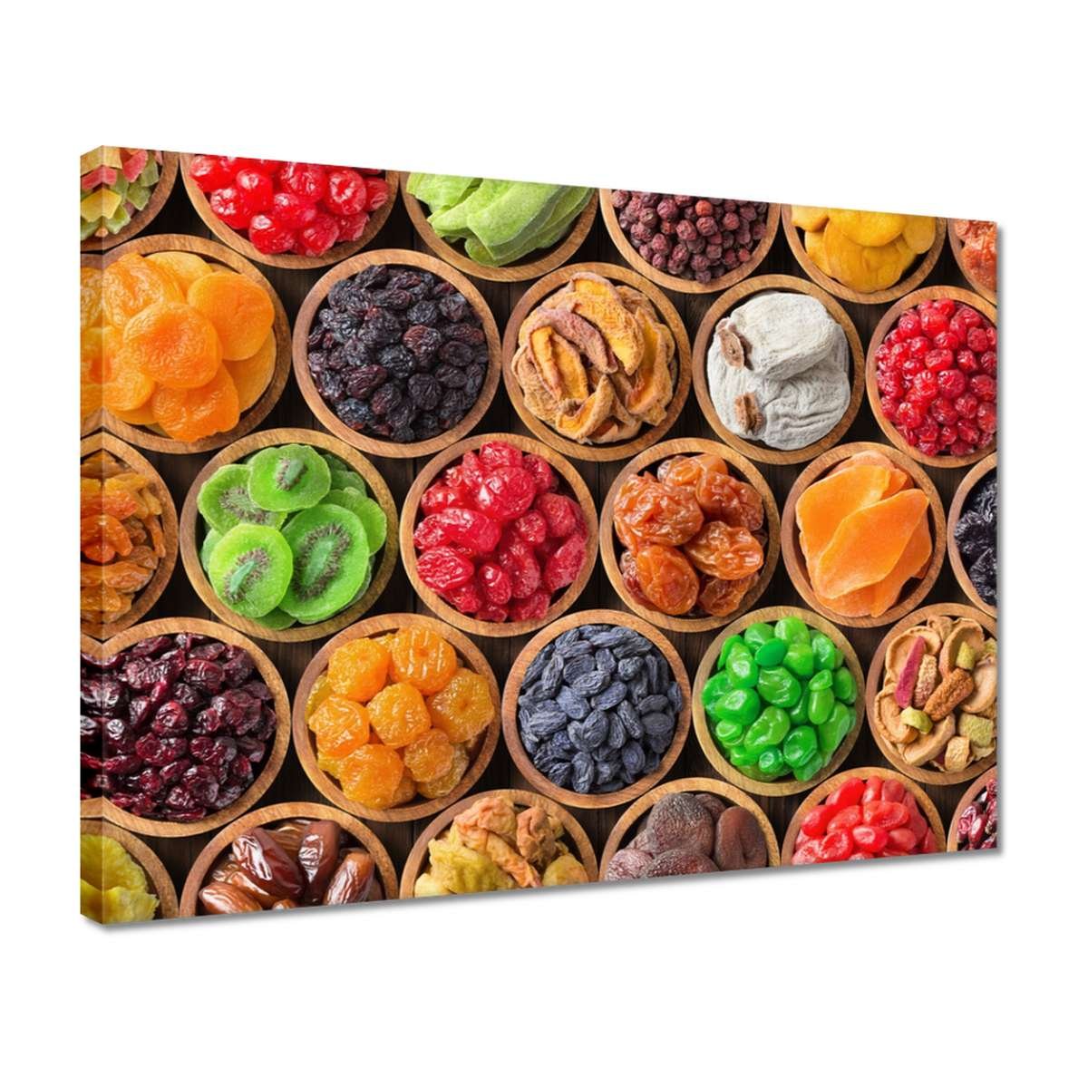 Obraz Suszone owoce w miskach, 40x30cm - ZeSmakiem | Sklep EMPIK.COM