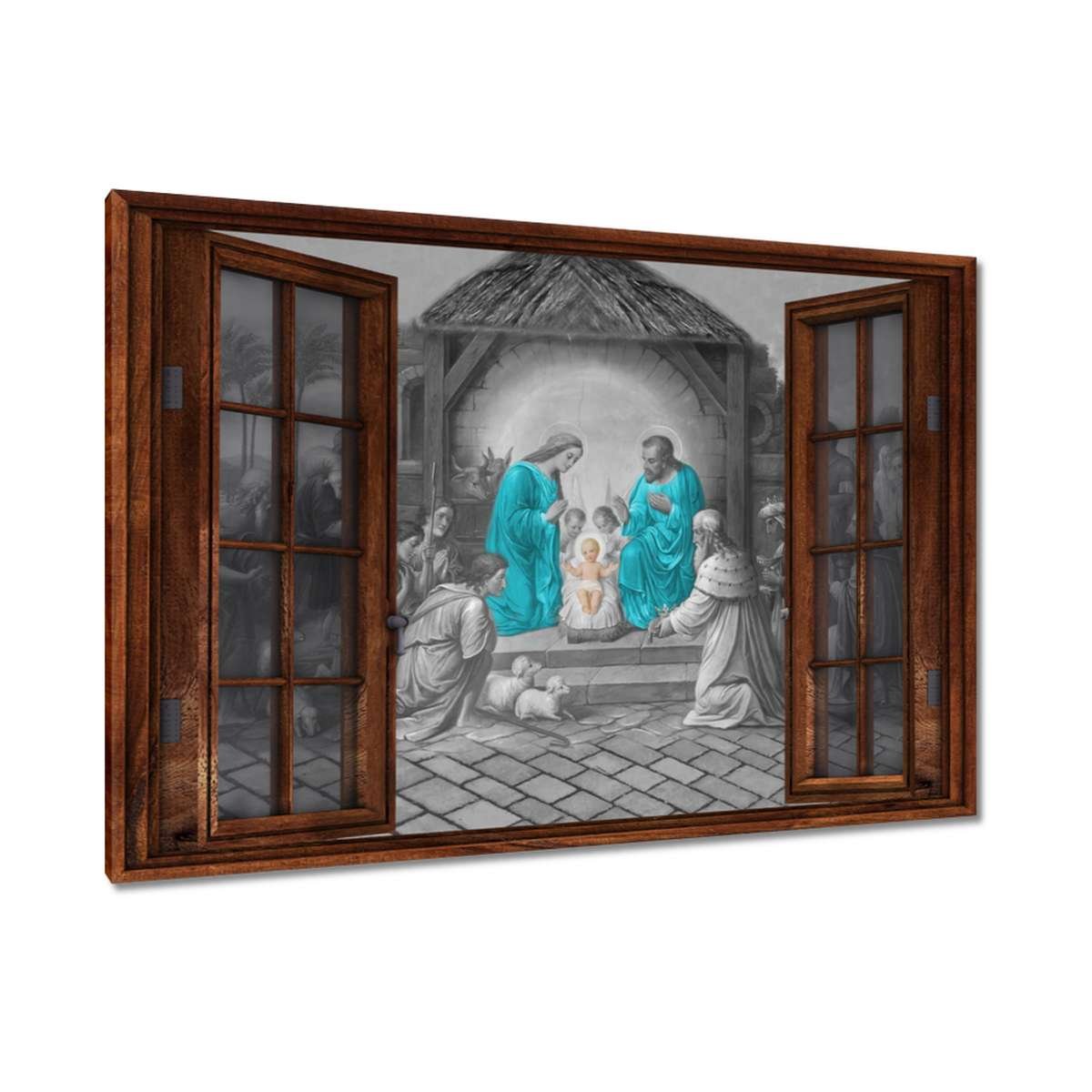 Obraz Święta rodzina turkus, 60x40cm - ZeSmakiem | Sklep EMPIK.COM
