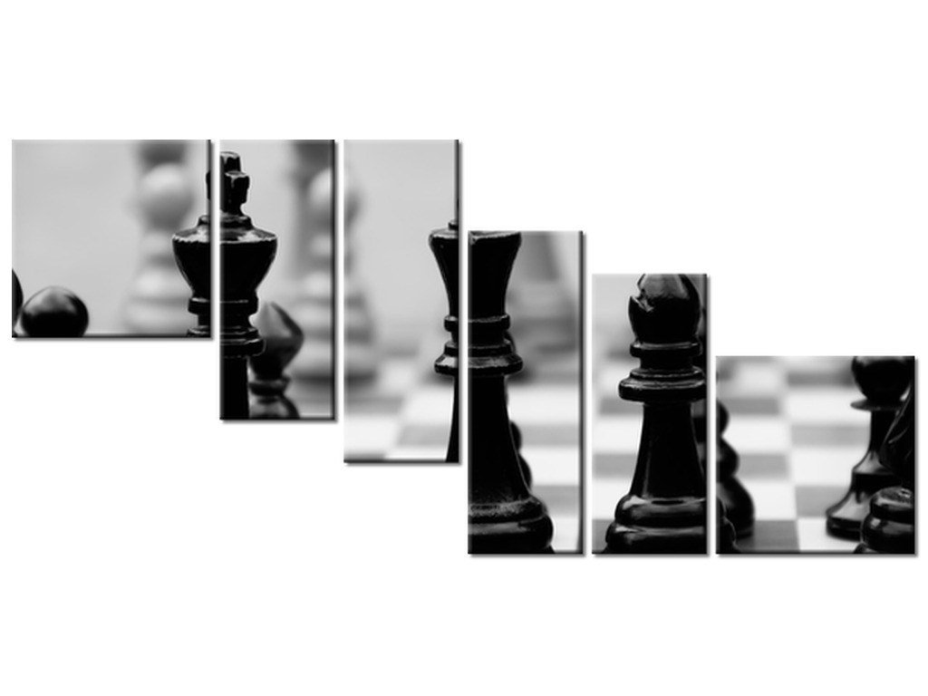 Obraz Szachy - Kamil Porembiński, 6 elementów, 220x100 cm - Oobrazy ...