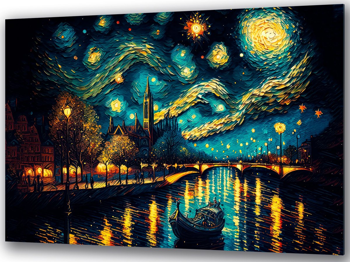 Obraz szklany do biura Gwiezdna noc Latarnia 130x83 cm - Inna marka ...