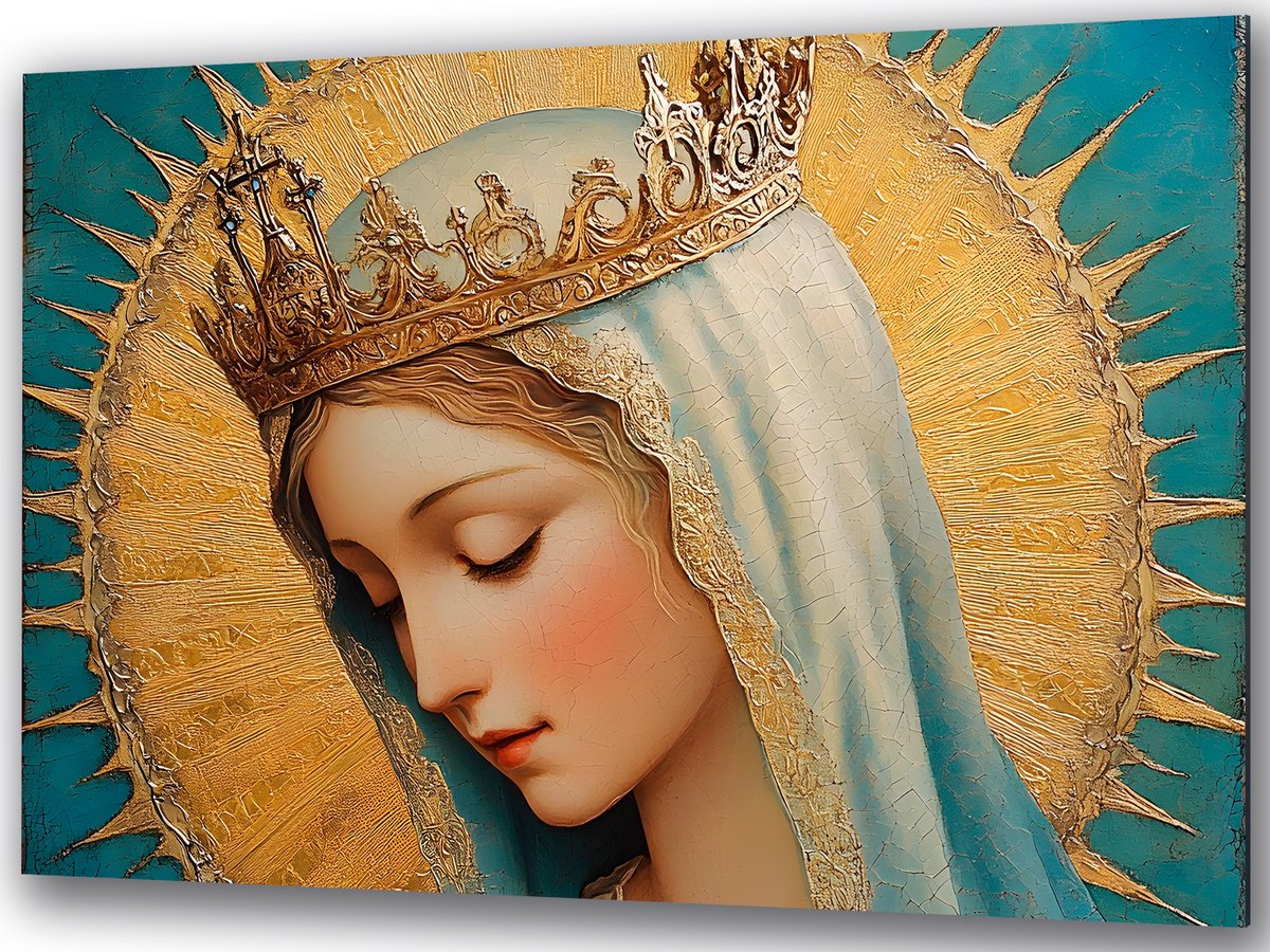 Obraz Szklany Religijny Królowa Rodziny 70x50 cm - Obrazy na szkle ...