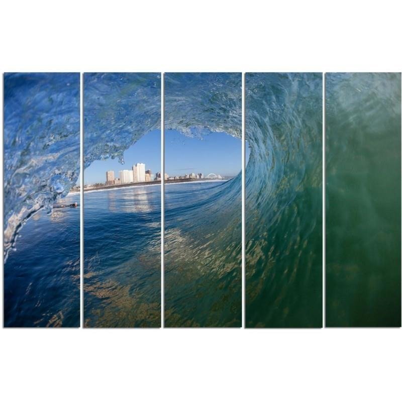 Obraz tryptyk pięcioczęściowy FEEBY, Morze Fala Widok 300x140 - Feeby | Sklep EMPIK.COM