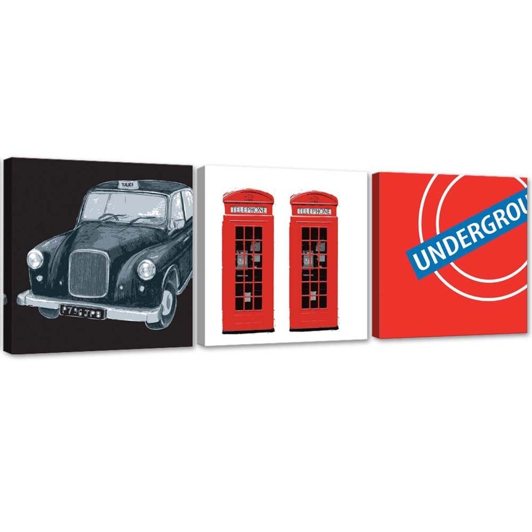 Obraz trzycz ciowy na p tnie, Symbole Wielkiej Brytanii - 120x40 - Inna marka | Sklep EMPIK.COM