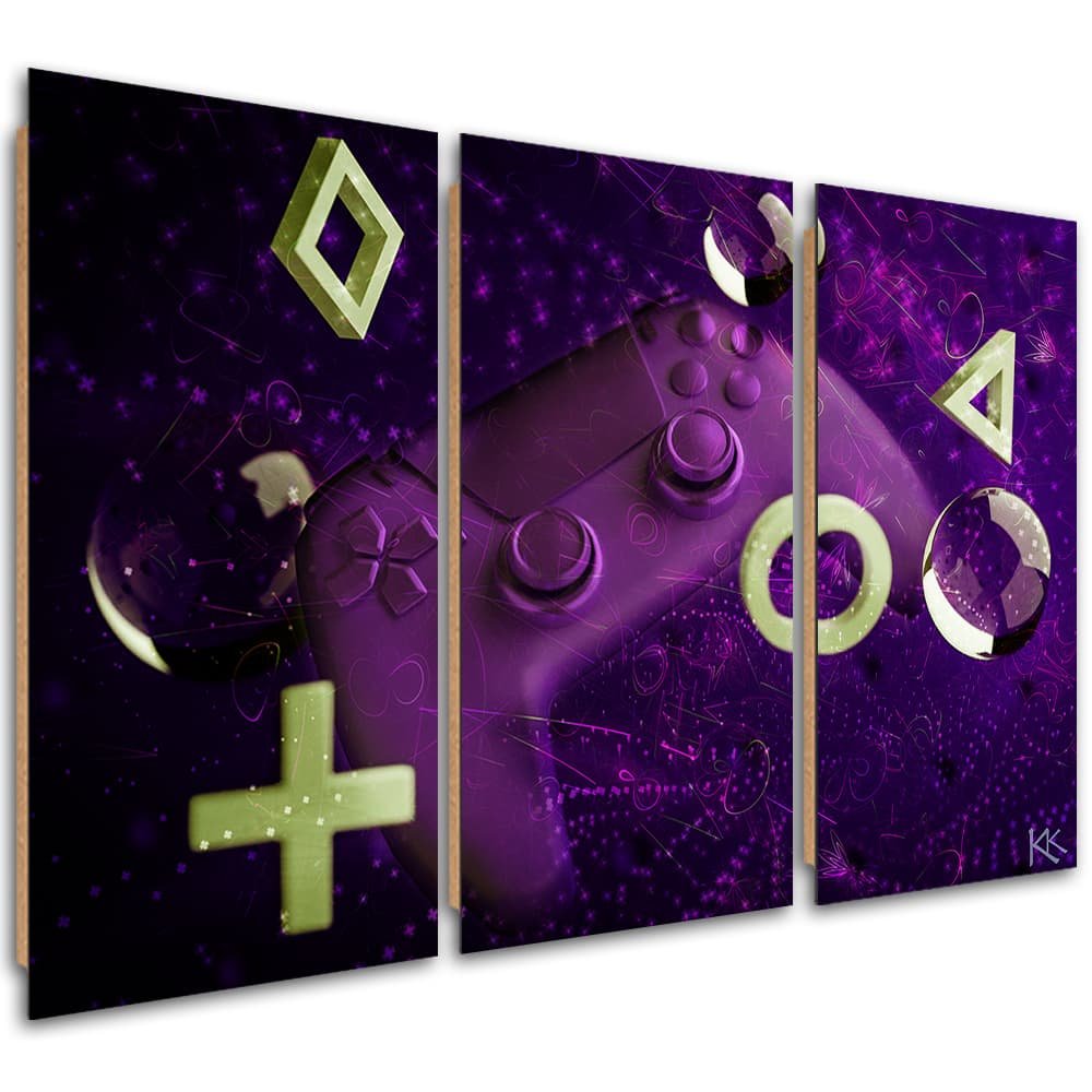 Obraz trzyczęściowy Deco Panel, Konsola do Gry (Rozmiar 150x100) - Inna ...