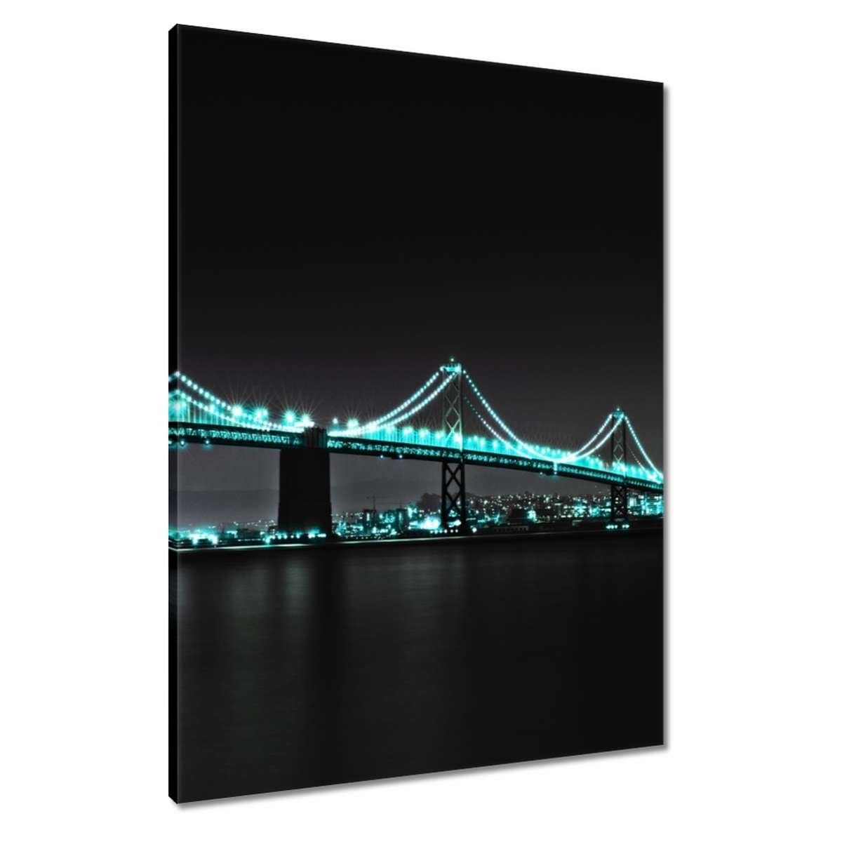 Obraz Turkusowe światełka na moście, 60x80cm - ZeSmakiem | Sklep EMPIK.COM