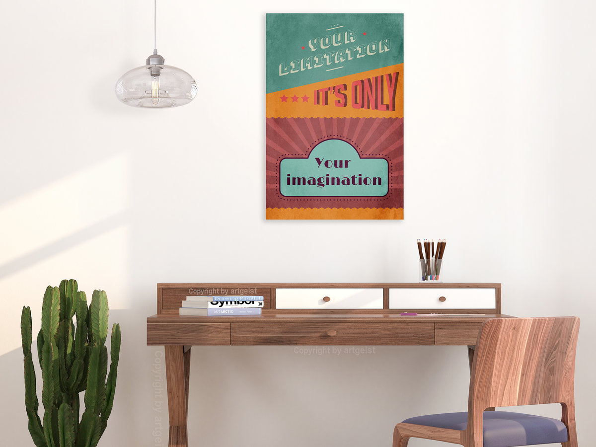 Obraz - Your Limitation It's Only Your Imagination (1-częściowy) pionowy - ARTGEIST | Sklep ...