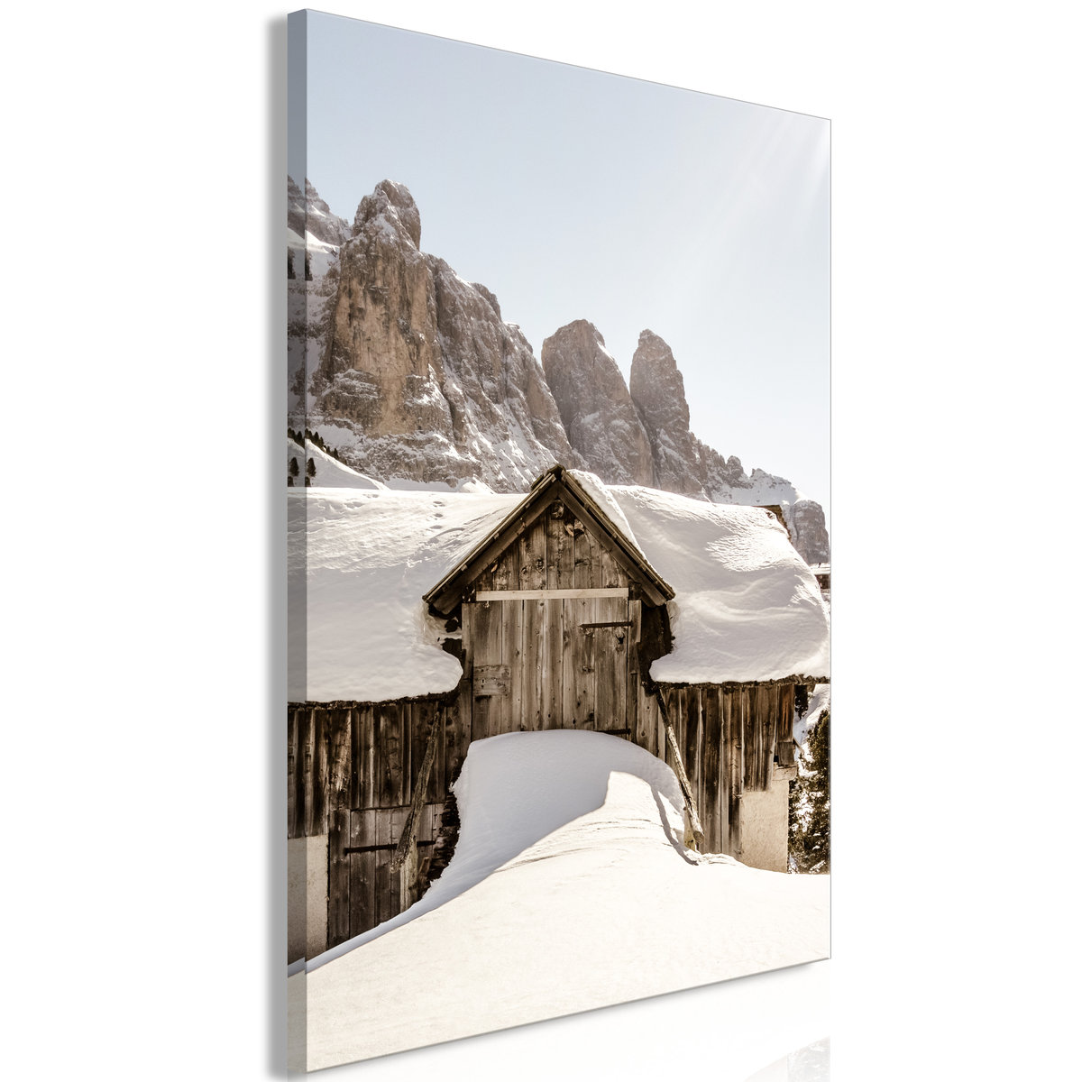 Obraz - Zima w Dolomitach (1-częściowy) pionowy 40x60 Na płótnie ...