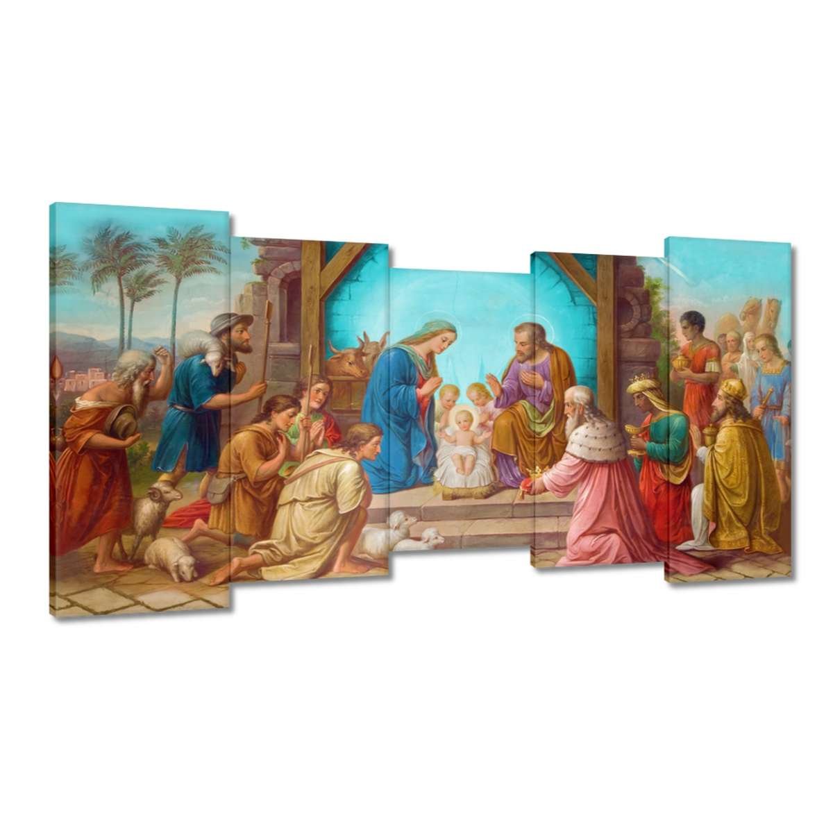 Obraz Żłóbek Stajenka Jezusek, 150x80cm - ZeSmakiem | Sklep EMPIK.COM