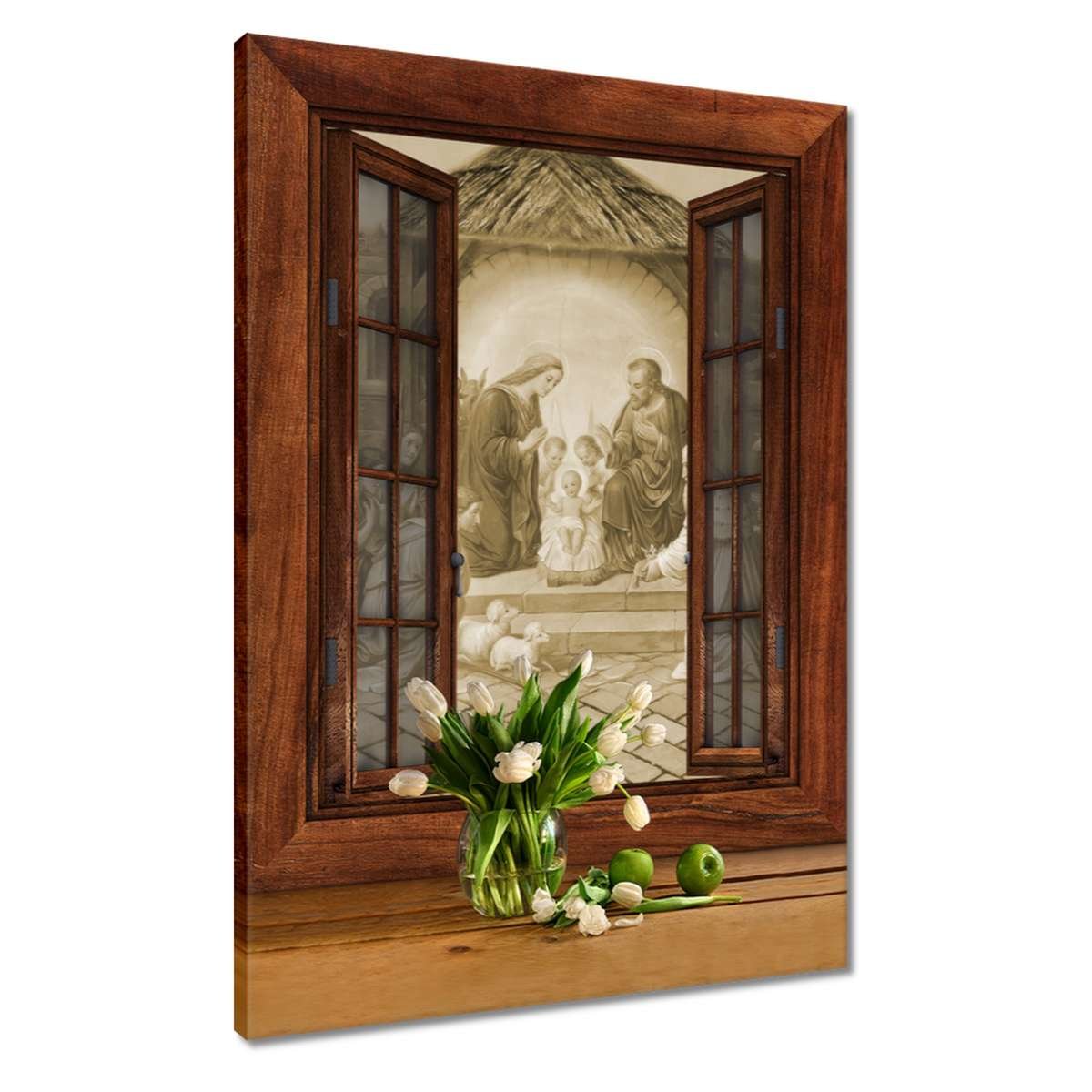 Obraz Żłóbek w kolorze sepii, 50x70cm - ZeSmakiem | Sklep EMPIK.COM