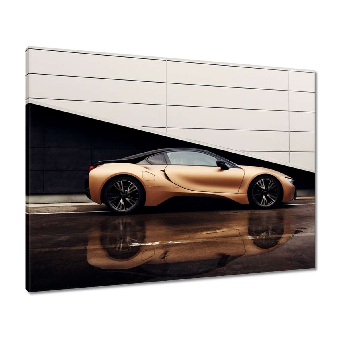 Obraz Złote BMW Samochód Auto, 80x60cm - ZeSmakiem | Sklep EMPIK.COM