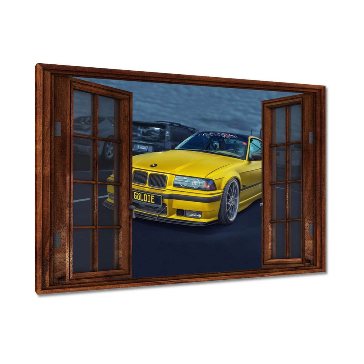 Obraz Złoty Samochód BMW Auto, 90x60cm - ZeSmakiem | Sklep EMPIK.COM