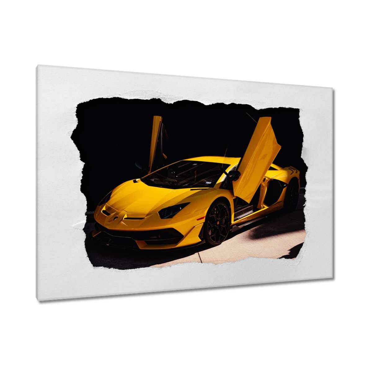 Obraz Żółte sportowe auto, 120x80cm - ZeSmakiem | Sklep EMPIK.COM