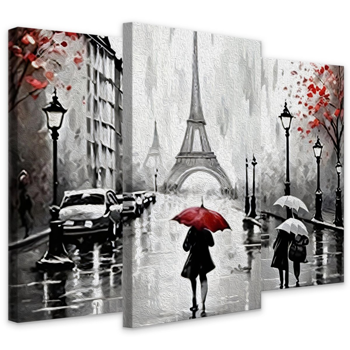 Obrazy Do Salonu Canvas Paryż Wieża Eiffla Francja Uliczka Abstrakcja ...