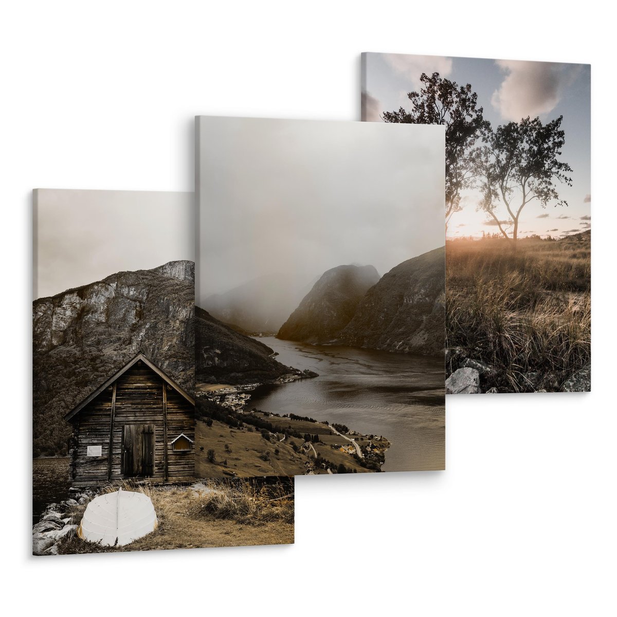 Obrazy Do Sypialni Pejzaż Góry Rzeka Natura 90cm X 40cm - Muralo ...