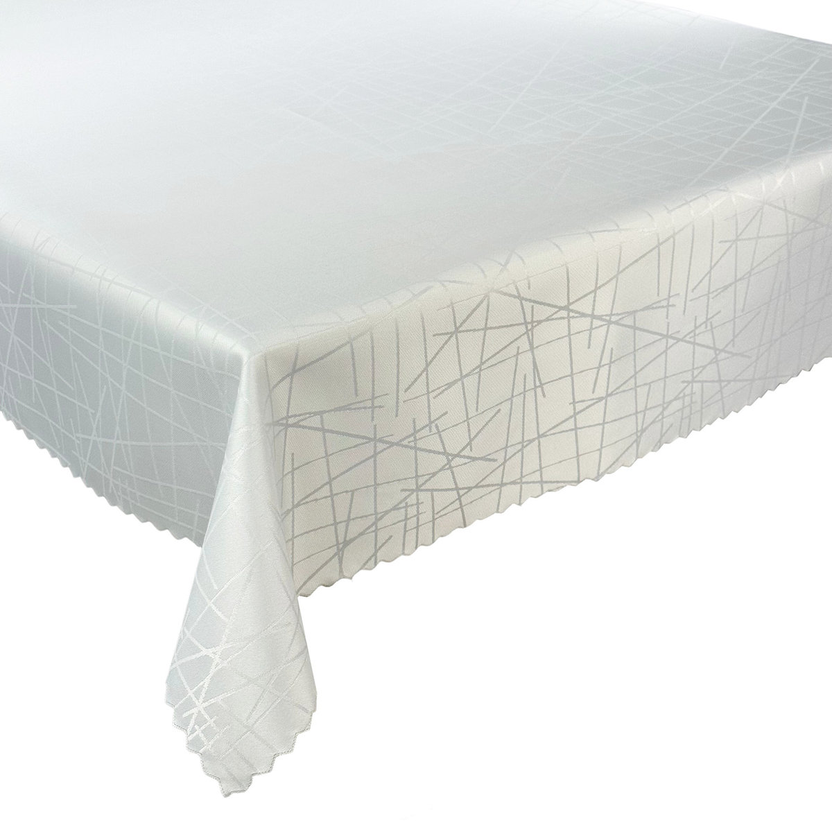 Obrus Plamoodporny Biały Kreski-110x220 cm - EUROMAT | Sklep EMPIK.COM