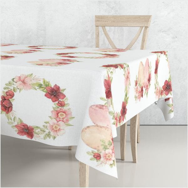 Obrus SPRING wzór SP07 | pisanki w kwiatach 130 x 170 cm - Decordruk | Sklep EMPIK.COM