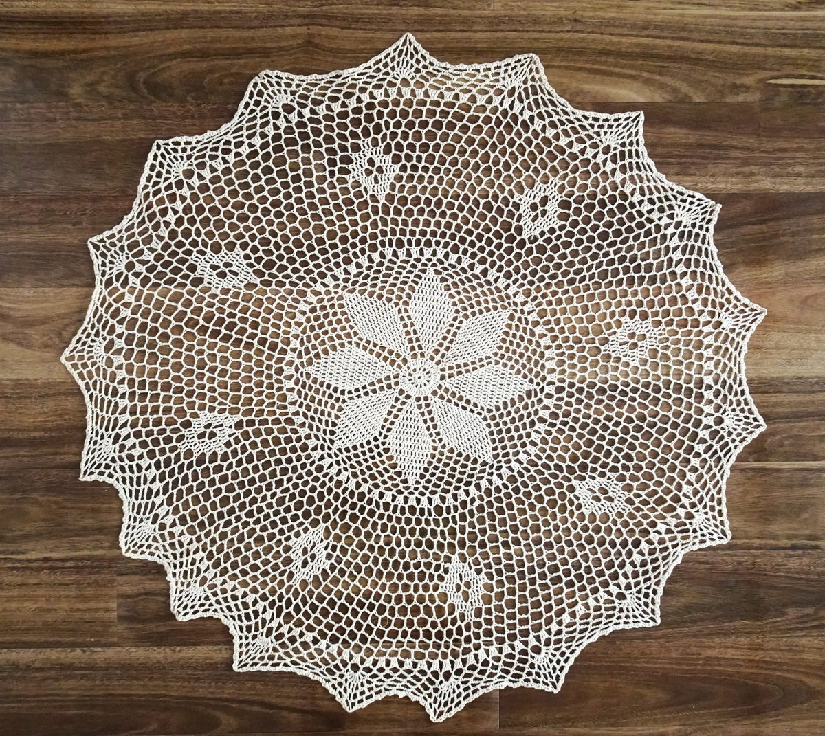 Obrus szydełkowy okrągły koło Retro 85 cm beż - Inna marka | Sklep ...