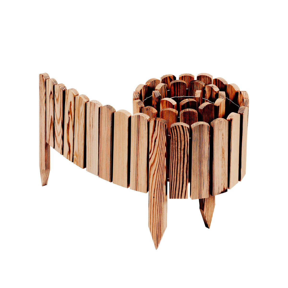 Obrzeże Trawnikowe Palisada Ogrodowa Drewniana Płotek Ogrodowy 40 x 200 cm - Woodygift | Sklep ...