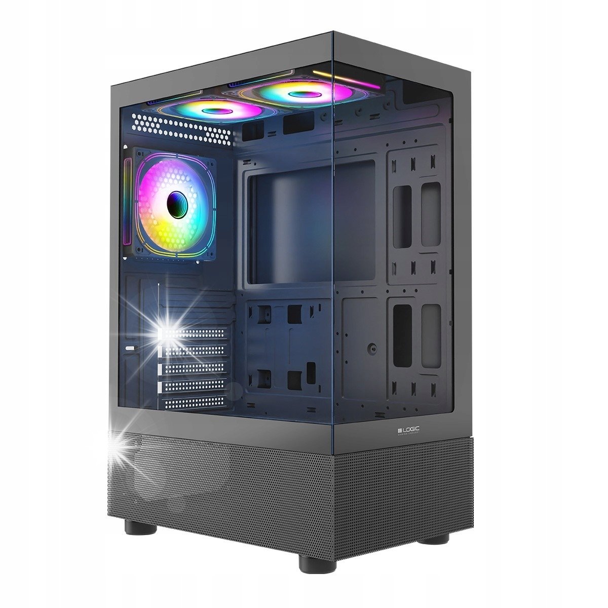 Obudowa do komputera Logic Look ARGB Midi Tower ATX Okno Czarna - Inna ...