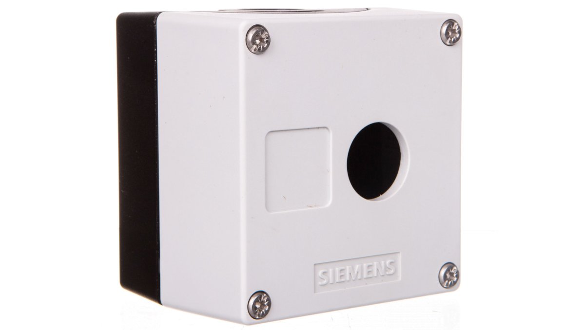 Obudowa kasety 1-otworowa 22mm czarno-szara M20 IP69k Sirius ACT 3SU1801-0AA00-0AB1 - Siemens ...