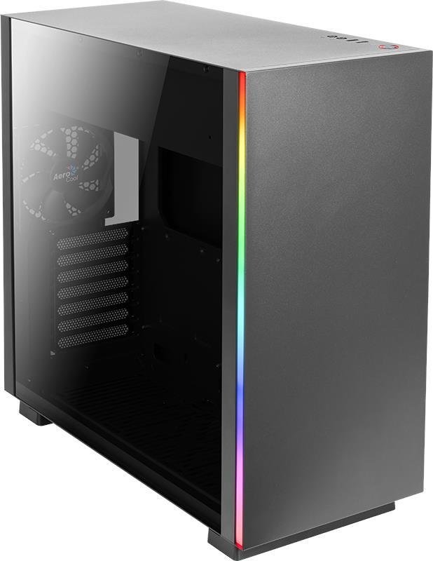 Obudowa komputerowa AEROCOOL AEROPGSGLO-BK-RGB, Midi Tower, ATX, CEB ...