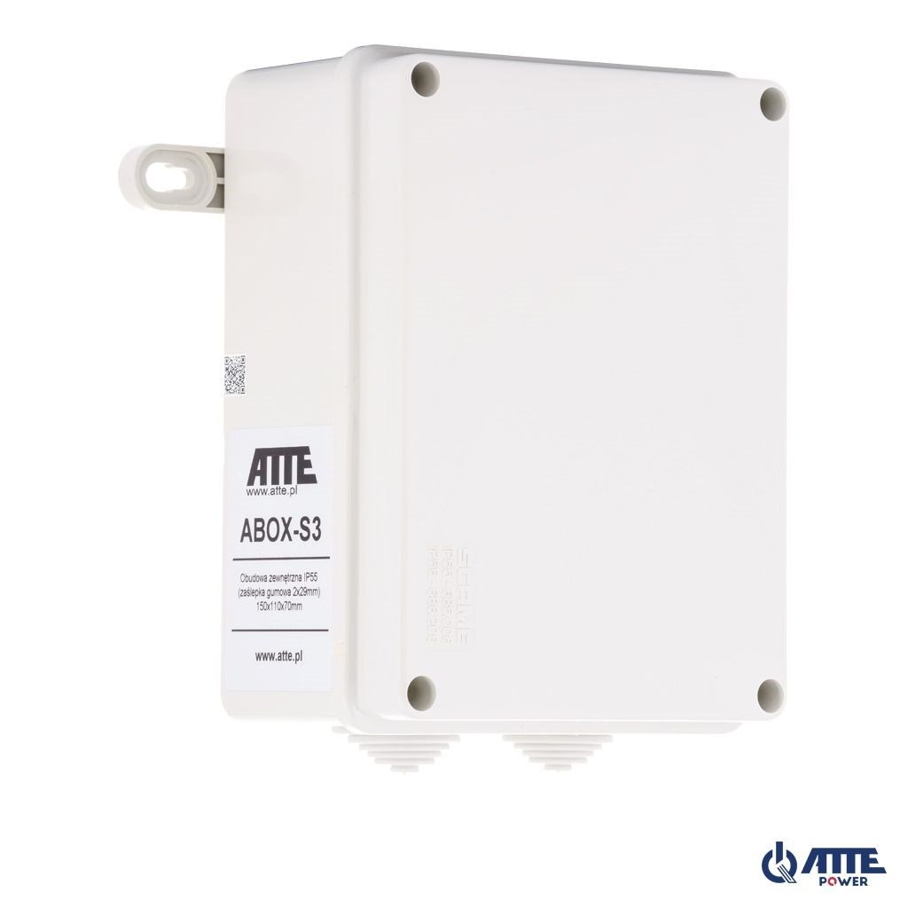 Obudowa z tworzywa Atte ABOX-S3 150x110x70mm IP55 - ATTE | Sklep EMPIK.COM