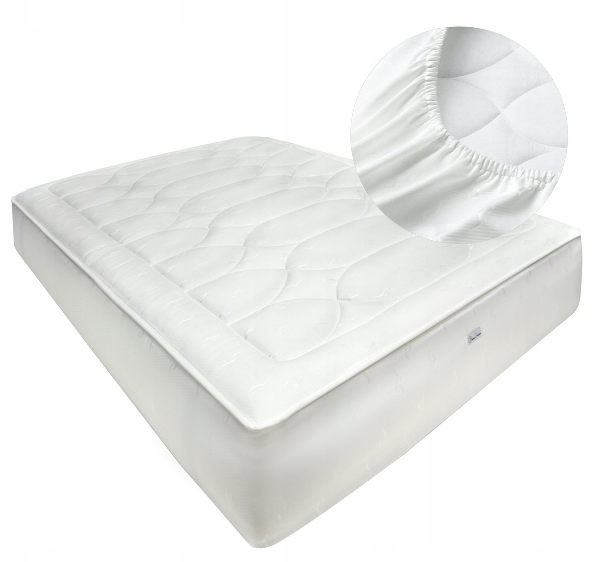 Ochraniacz na materac 200x200 Prestige toper border z gumką od spodu ...