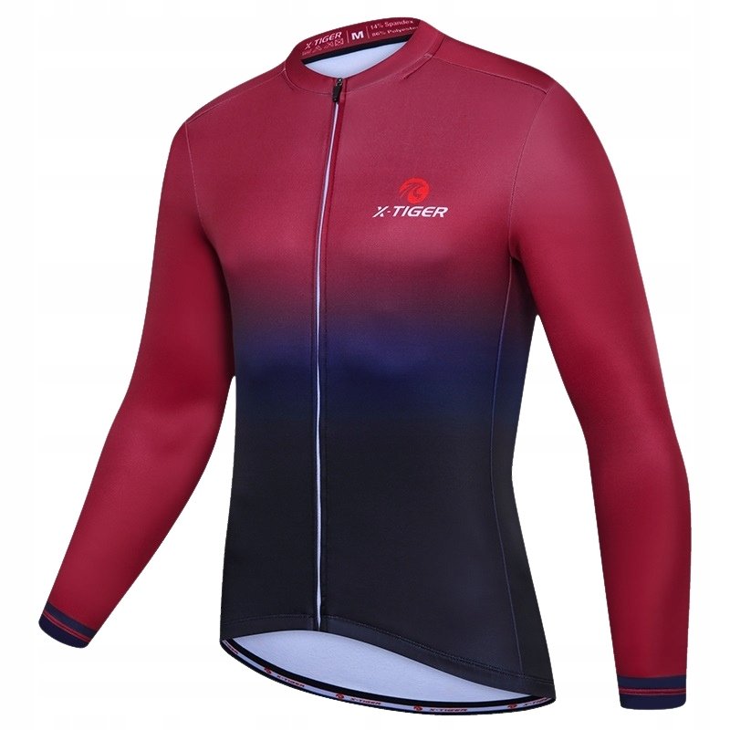 Ocieplana Bluza Rowerowa Męska X-Tiger Termiczna Izolacja Oddychalność ...