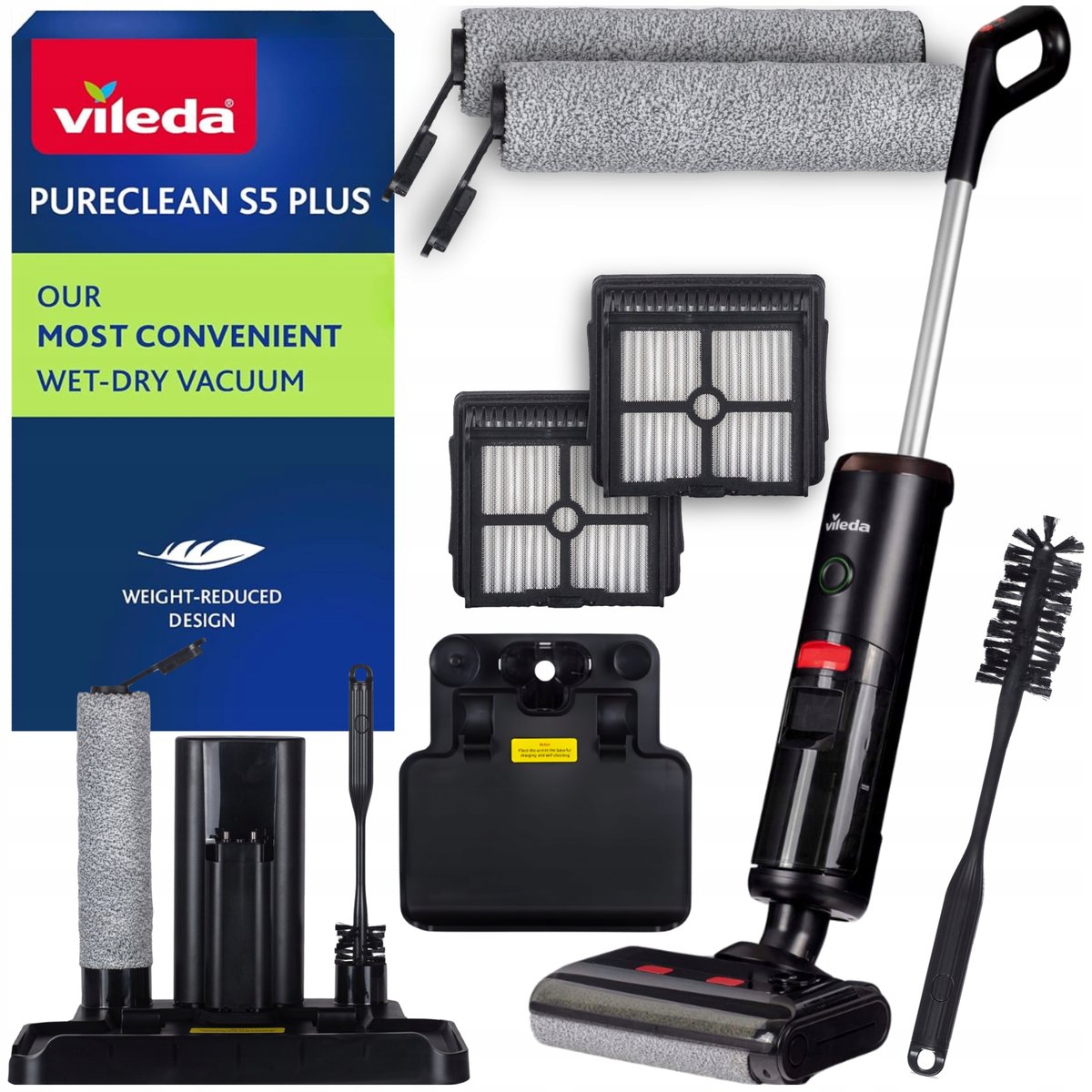 ODKURZACZ BEZPRZEWODOWY VILEDA PureClean S5 Plus PIONOWY RĘCZNY ...