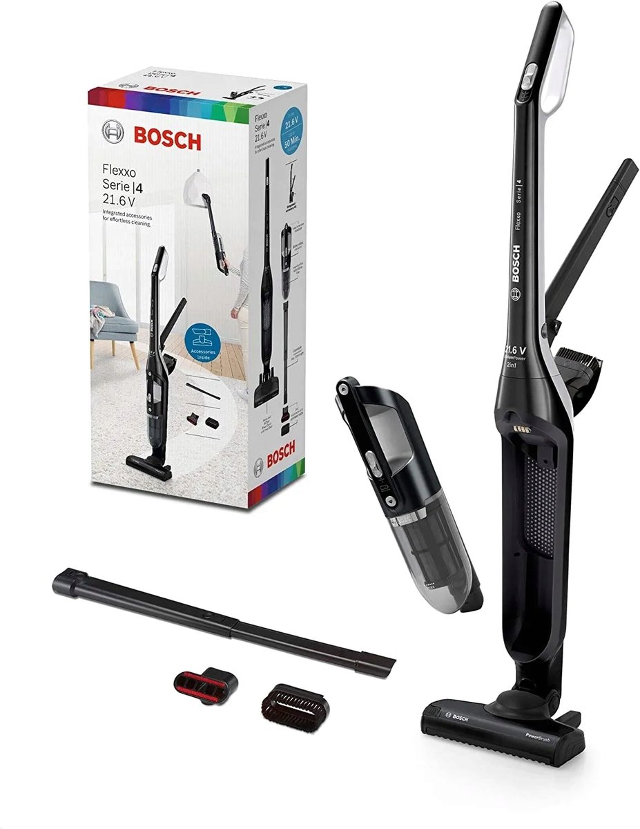 Odkurzacz pionowy bezprzewodowy 2w1 ręczny Bosch Serie 4 Flexxo ...