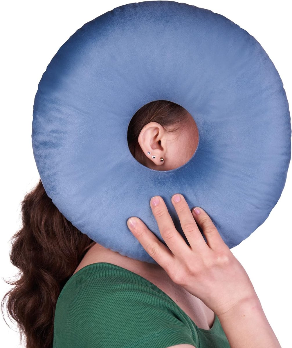 ODOXIA piercing cushion with hole For ear against earache Donut Pillow ...