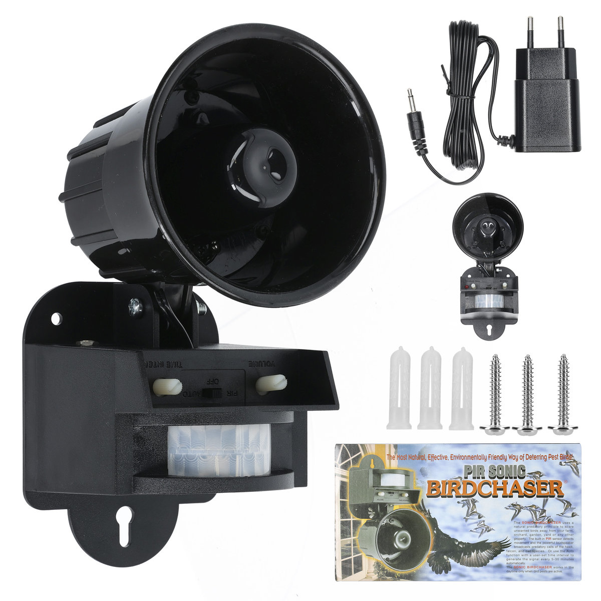 ODSTRASZACZ PTAKÓW WRÓBLI DŹWIĘKOWY BIRD CHASER - Leaven | Sklep EMPIK.COM