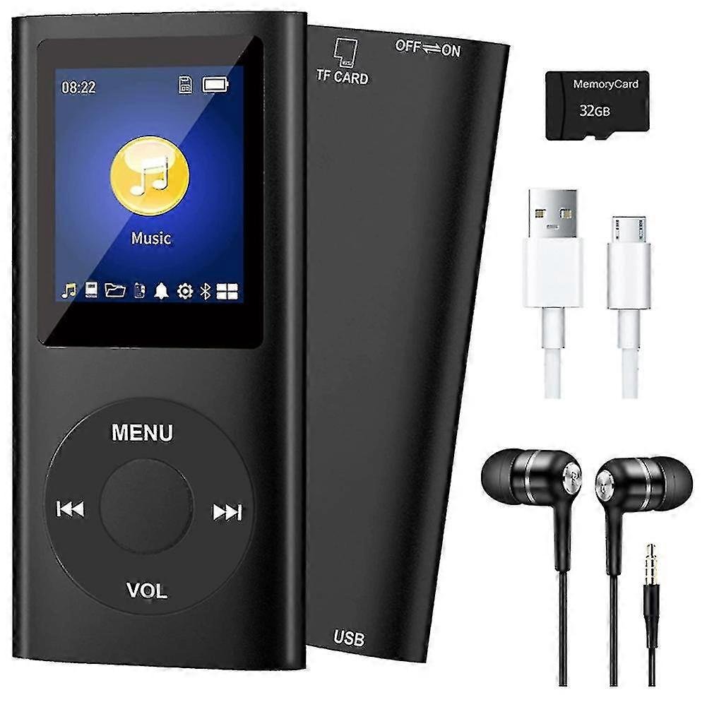 Odtwarzacz MP3 z Bluetooth 5.0, odtwarzacz muzyczny z kartą TF o ...