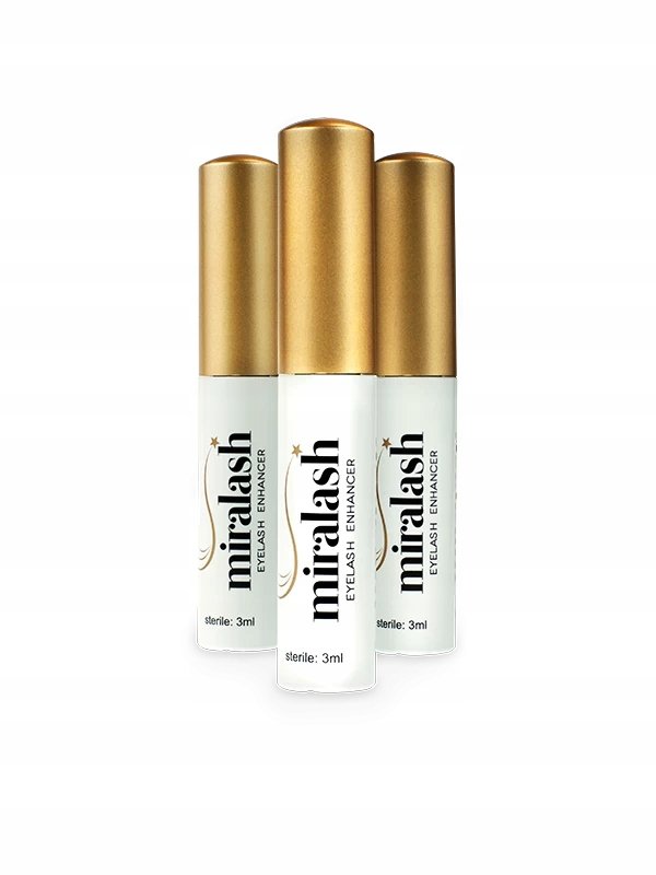 Odżywka do rzęs Miralash 3ml x3 - Enhancer dla Długich i Gęstych Rzęs ...