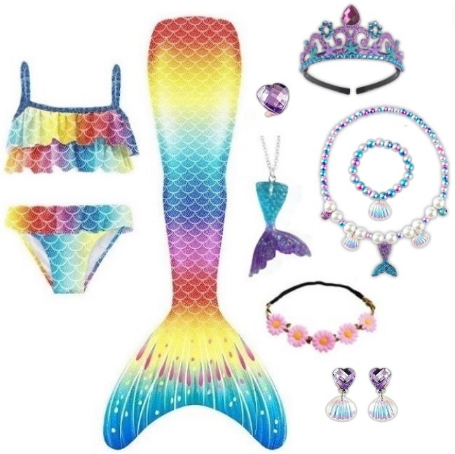 Ogon Syreny Syreni Strój Kąpielowy Syrenka Kostium Syrena 110 / 116 Cm - Hopki | Sklep EMPIK.COM