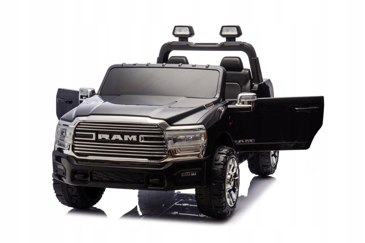 Ogromny Elektryczny samochód RAM dla dzieci 2x200W z pilotem, Bluetooth ...