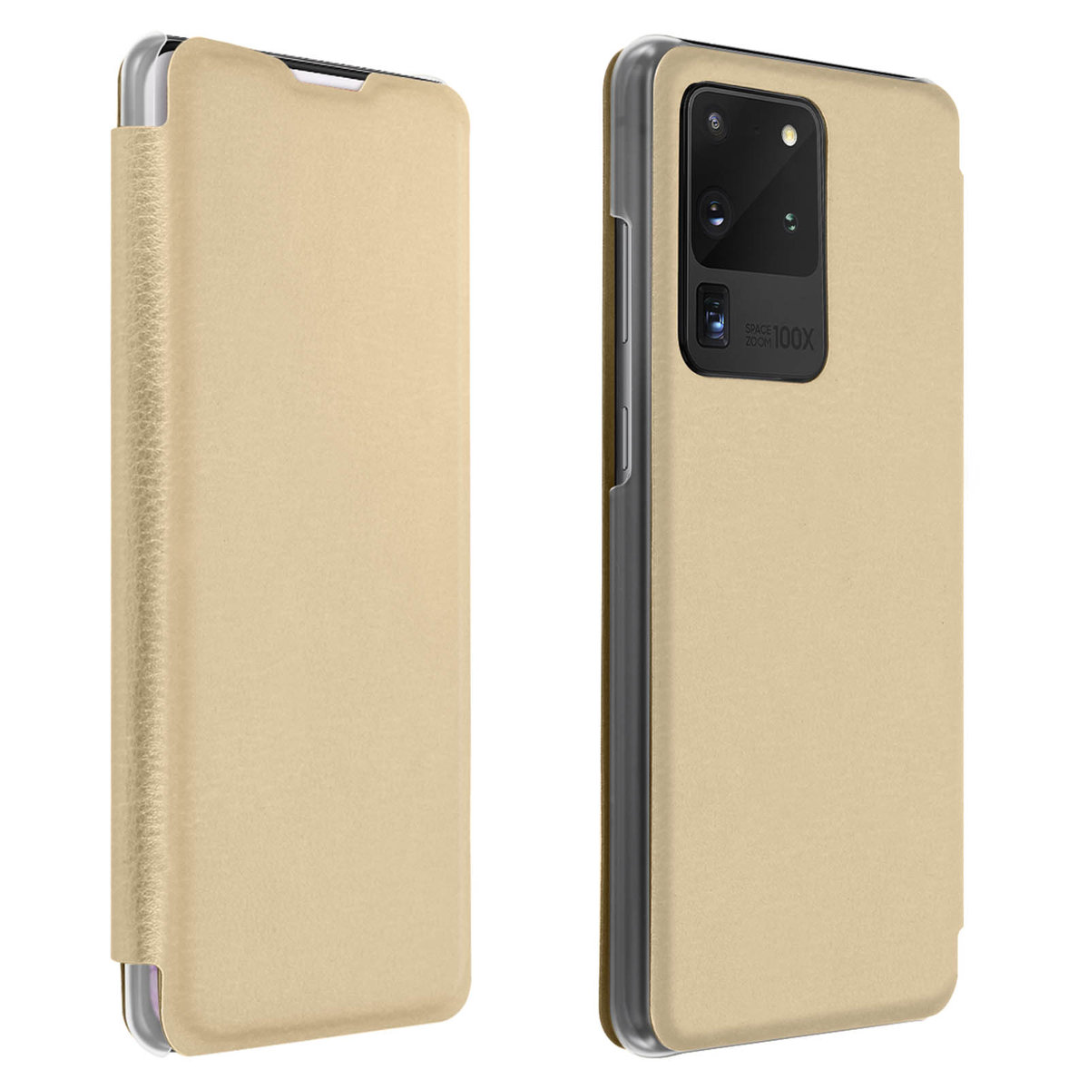 Okładka Flip Book, etui-portfel z podstawką do Samsunga Galaxy S20 Ultra – Gold - Avizar | Sklep ...