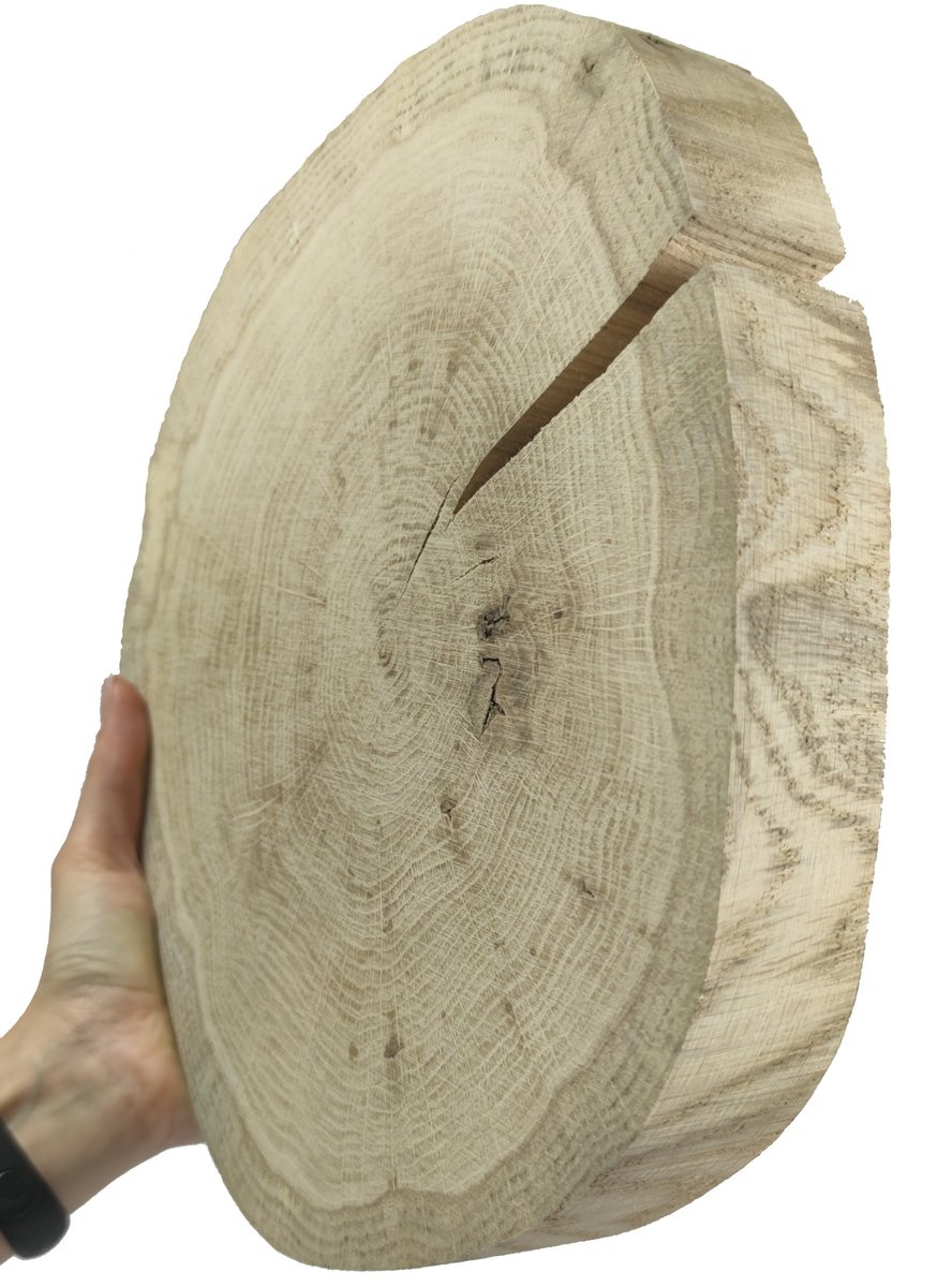 Okorowany Plaster Dębu 25-30 Cm Gr. 4 Cm Szlifowany Drewno Dębowe ...