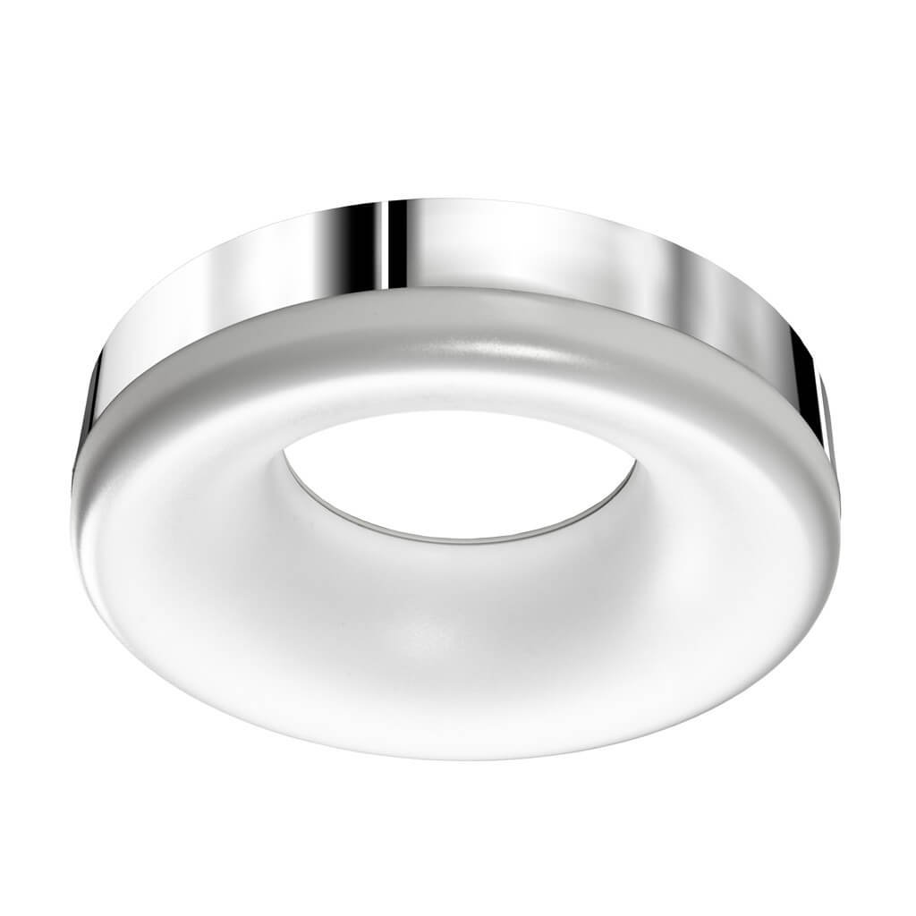 Okrągła Lampa Sufitowa Ring Plafon Led 18W Metalowy Chrom - AZzardo ...