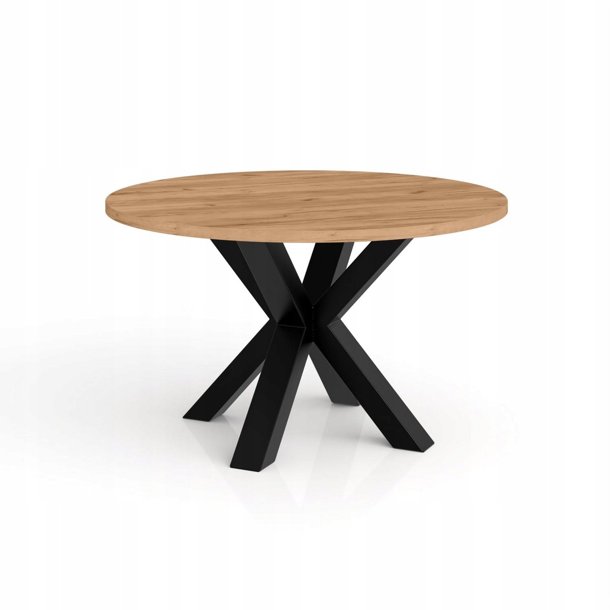 Okrągły stolik kawowy Noe 90 fi 90 cm blat dąb craft złoty/czarne nogi - Inna marka | Sklep ...