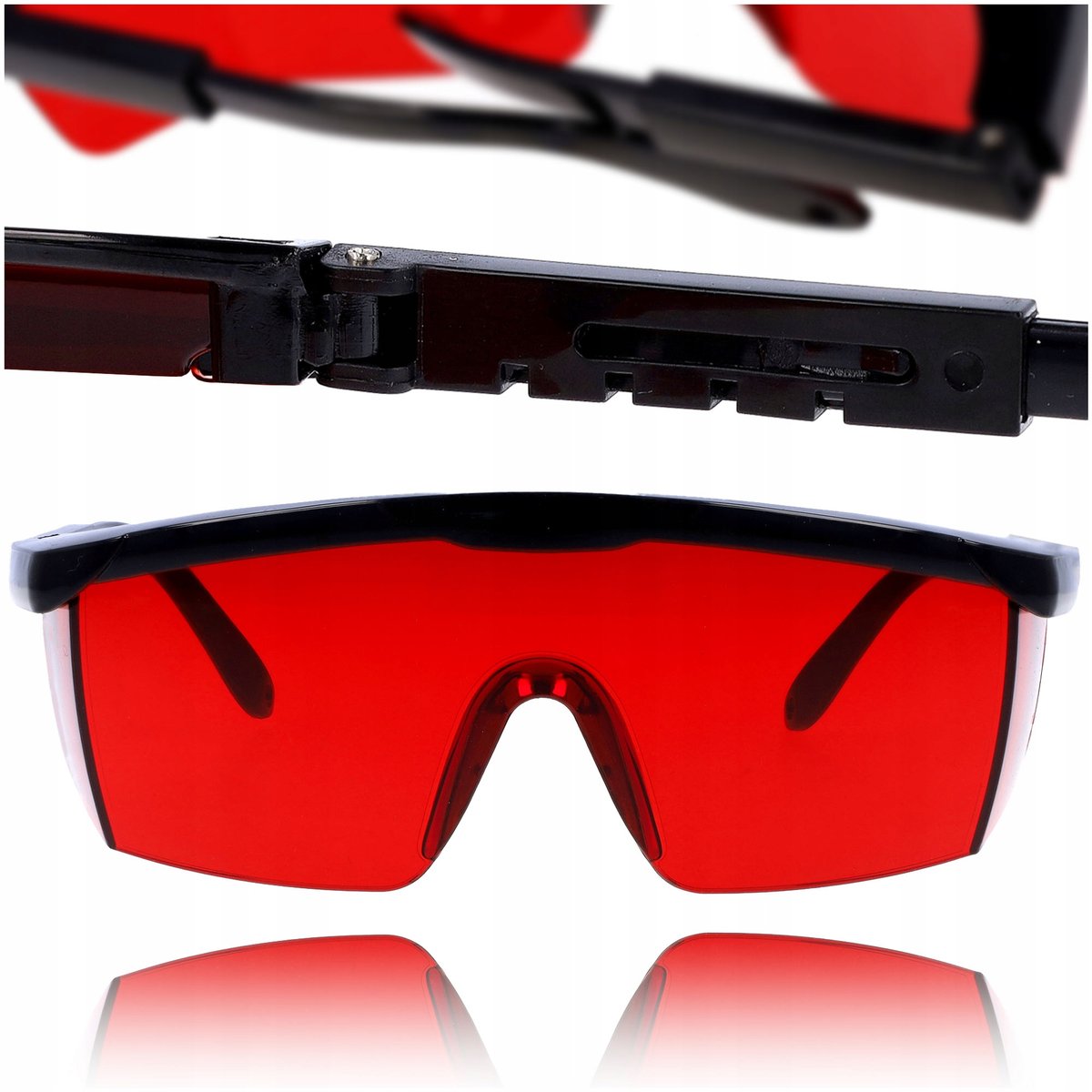 Okulary Do Lasera Ochronne Czerwone Regulowane PRO - PRO | Sklep EMPIK.COM