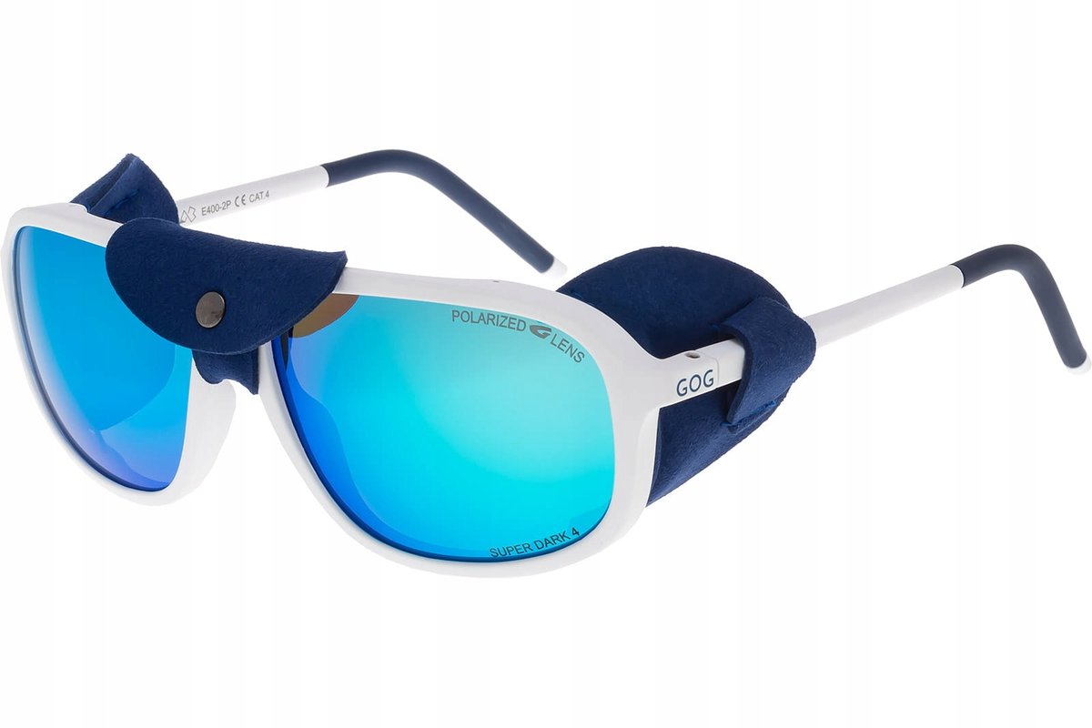 Okulary Gog Everest - MATT WHITE / NAVY BLUE, REFLEX BLUE - GOG | Sport Sklep EMPIK.COM