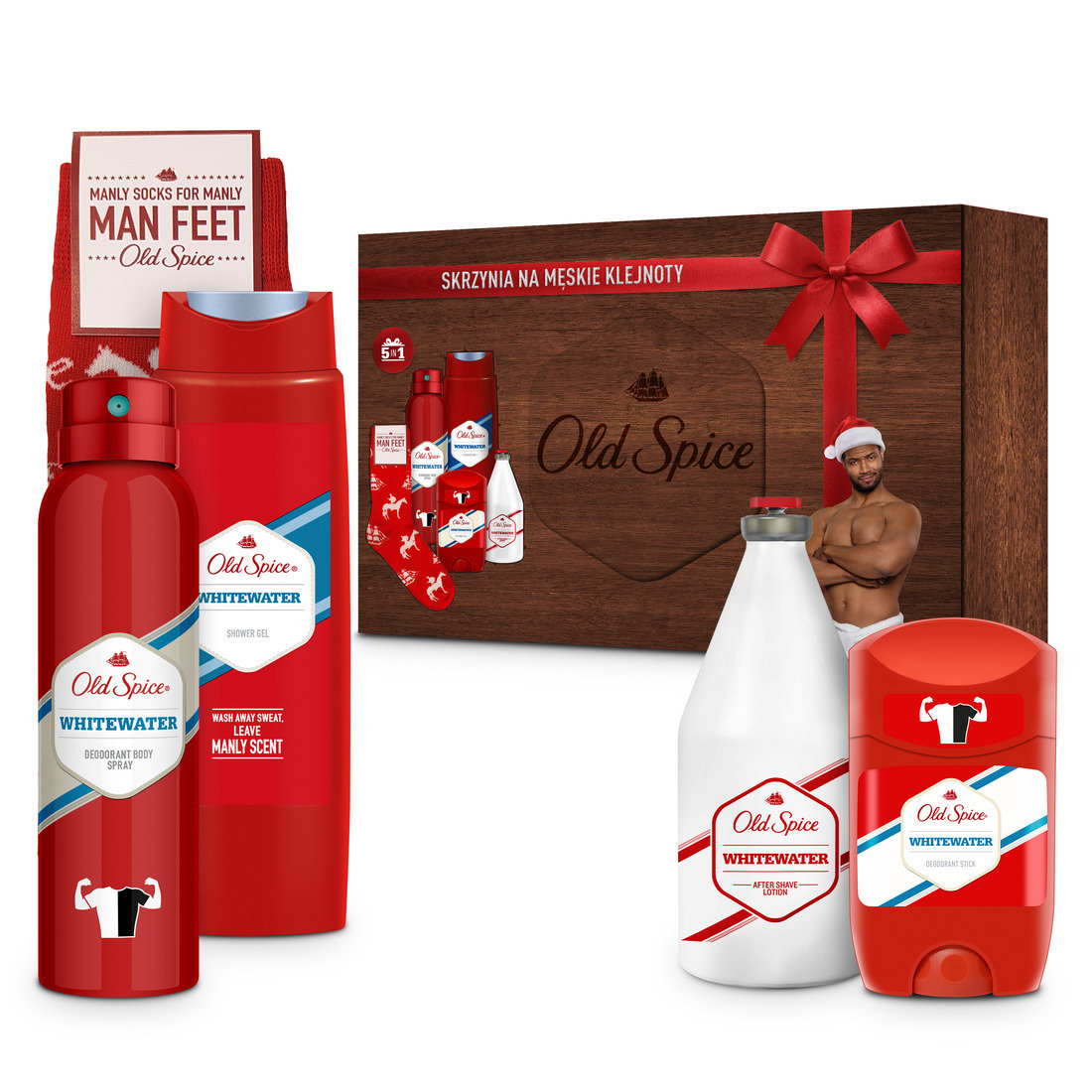 Old Spice, Whitewater, zestaw kosmetyków, 4 szt. + skarpety | Sklep ... Old Spice, Whitewater, zestaw kosmetyków, 4 szt. + skarpety | Sklep ...