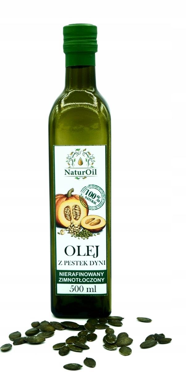 Olej dyniowy z pestek dyni 500ml NaturOil - Naturini | Sklep EMPIK.COM