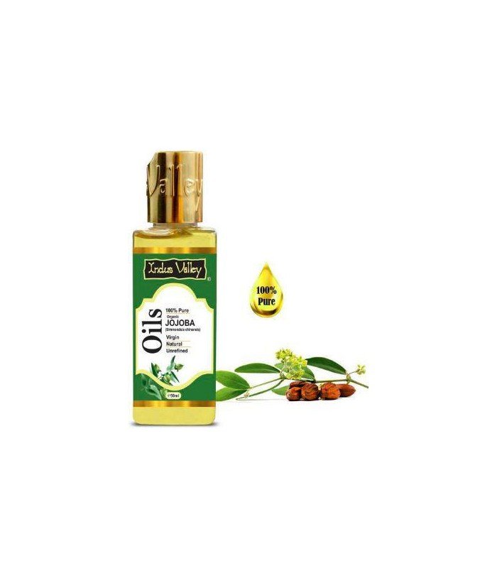 Olej Jojoba, organiczny, nierafinowany, 50ml, Indus Valley | Sklep EMPIK.COM