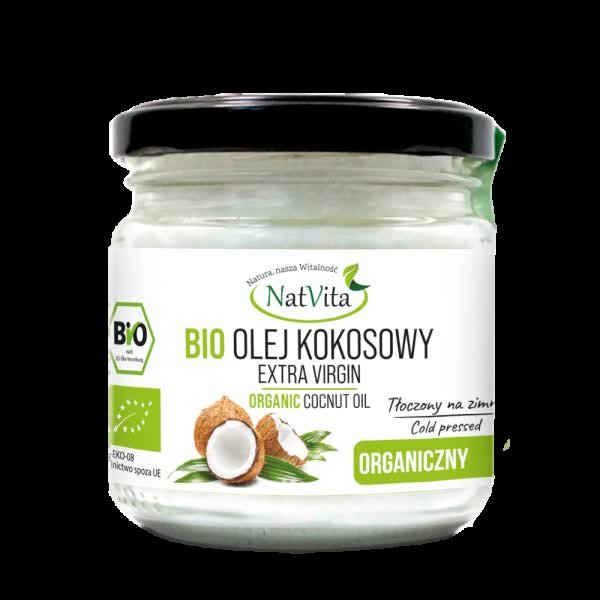 Olej Kokosowy BIO Extra Virgin 200ml- NatVita - NatVita | Sklep EMPIK.COM